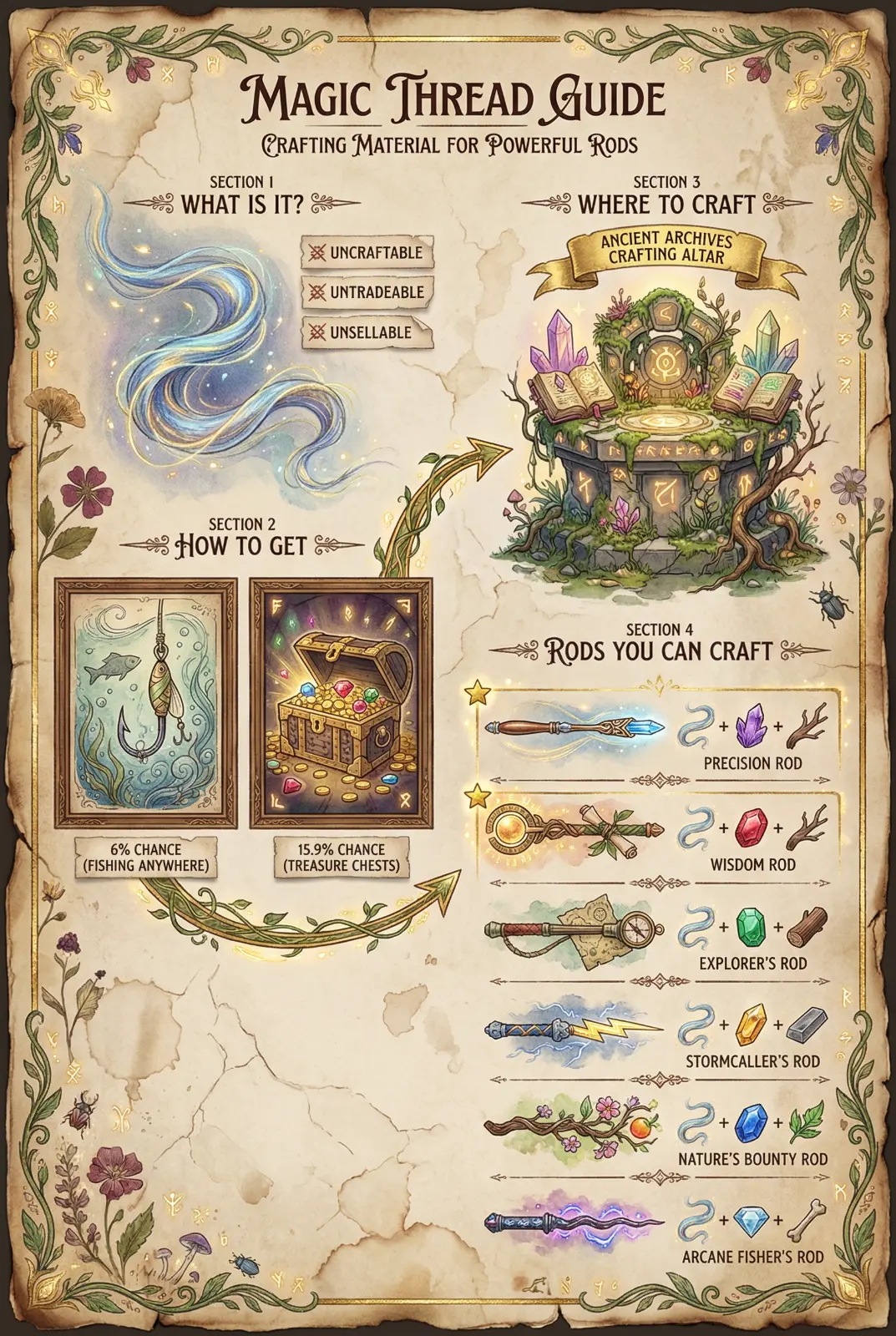 What Does Magic Thread Do in Fisch - Crafting Guide | Fisch Calculator